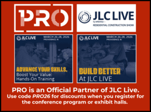 JLC Live - PRO Partner, with Discounts - PRO New England